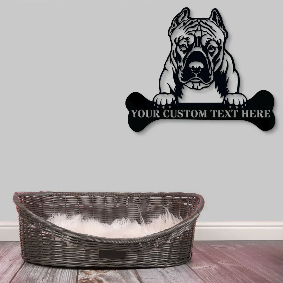 Personalized American Bully Metal Signs – House Sign Metal